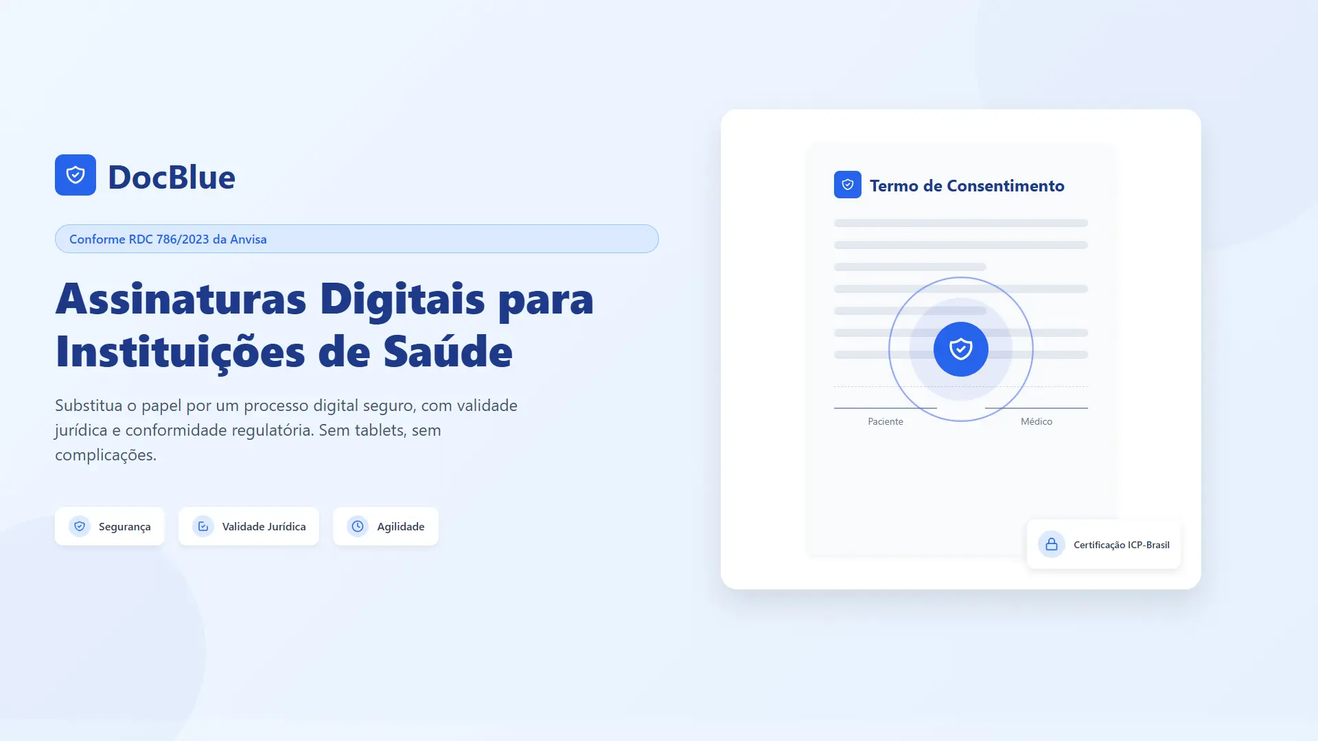 DocBlue - Assinaturas Digitais Seguras e Conformes